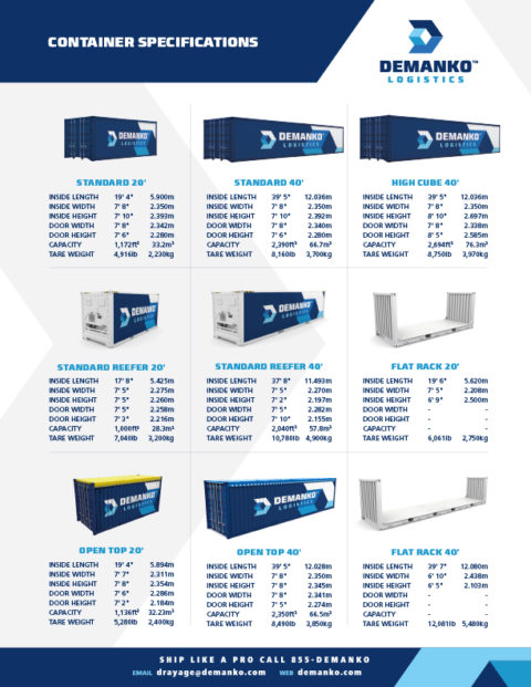 Equipment Specifications - Demanko Logistics