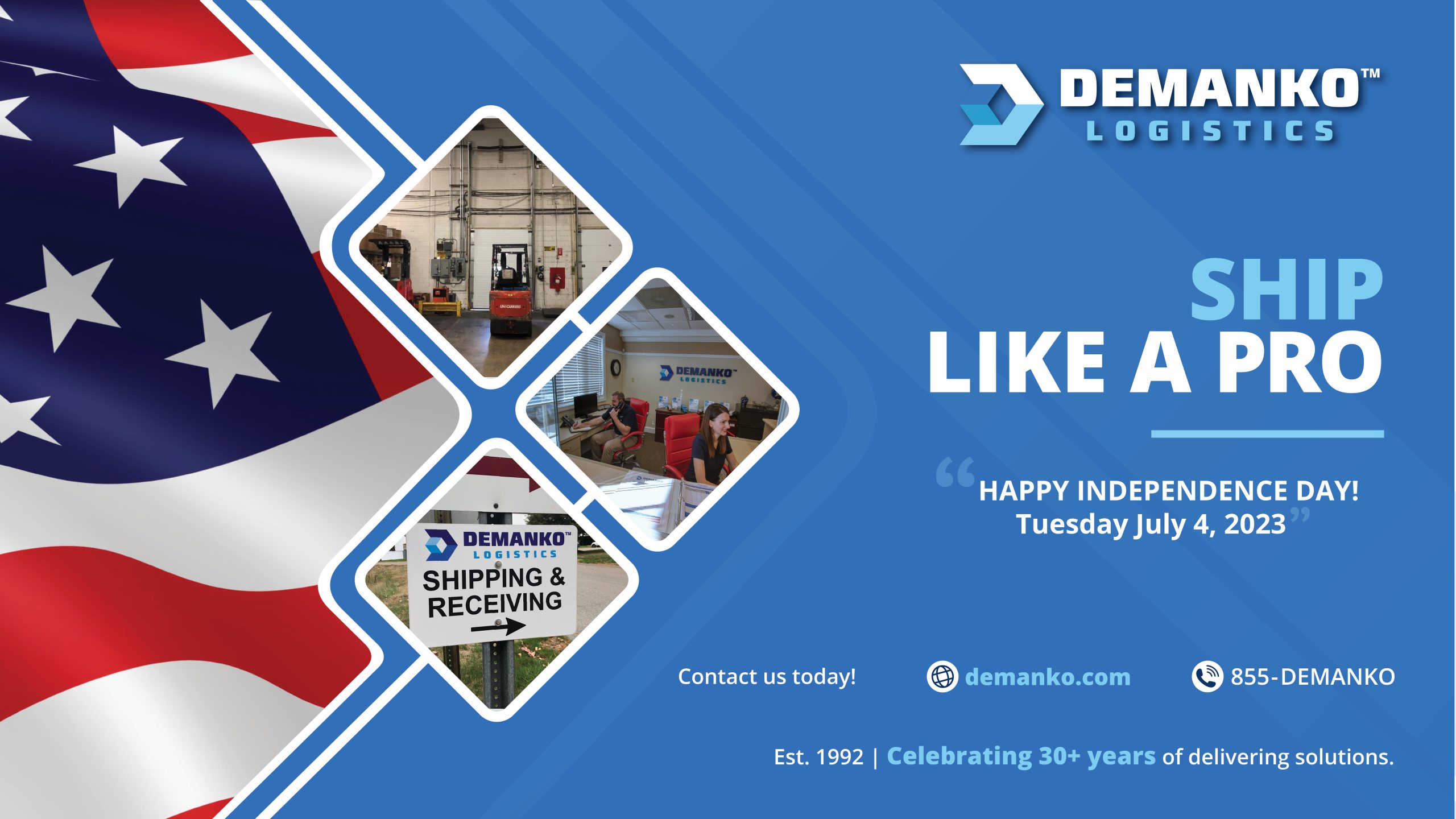HOLIDAY WEEKEND! - Demanko Logistics